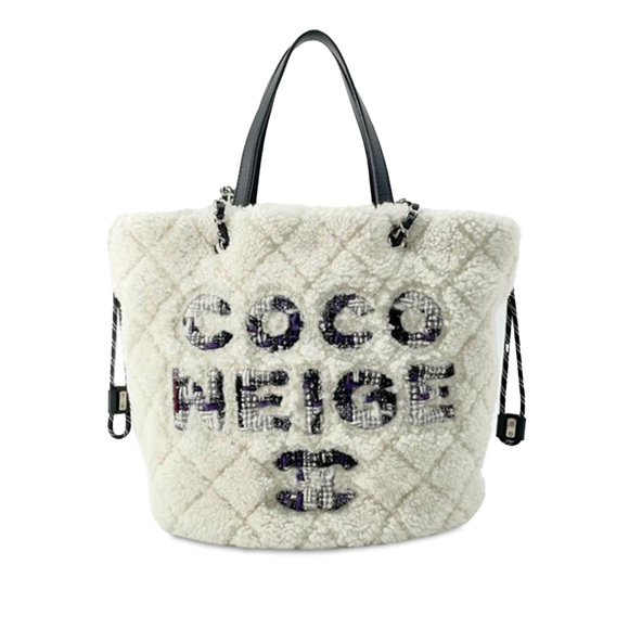 CHANEL | Bags | Chanel Shearling Coco Neige Tote Satchel | Poshmark
